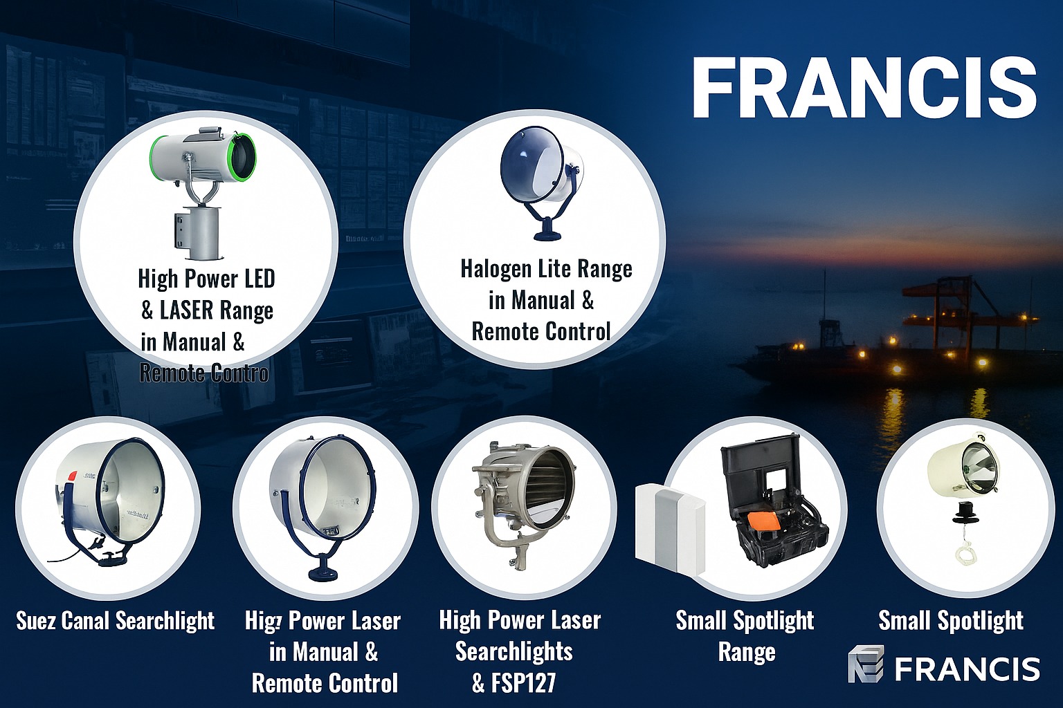 FRANCIS SEARCHLIGHTS – Chiếu Sáng Mọi Ngõ Ngách Công Nghiệp - JON&JUL ...