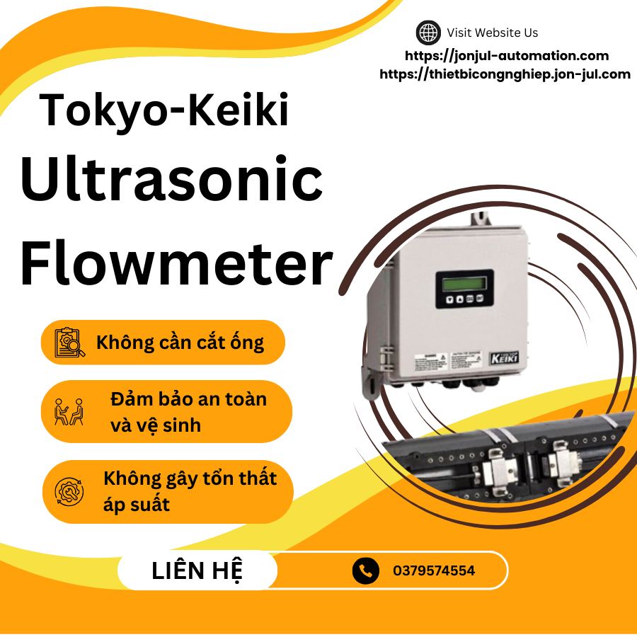 Tokyo Keiki Ultrasonic Flowmeter – Giải pháp đo lưu lượng không xâm lấn ...